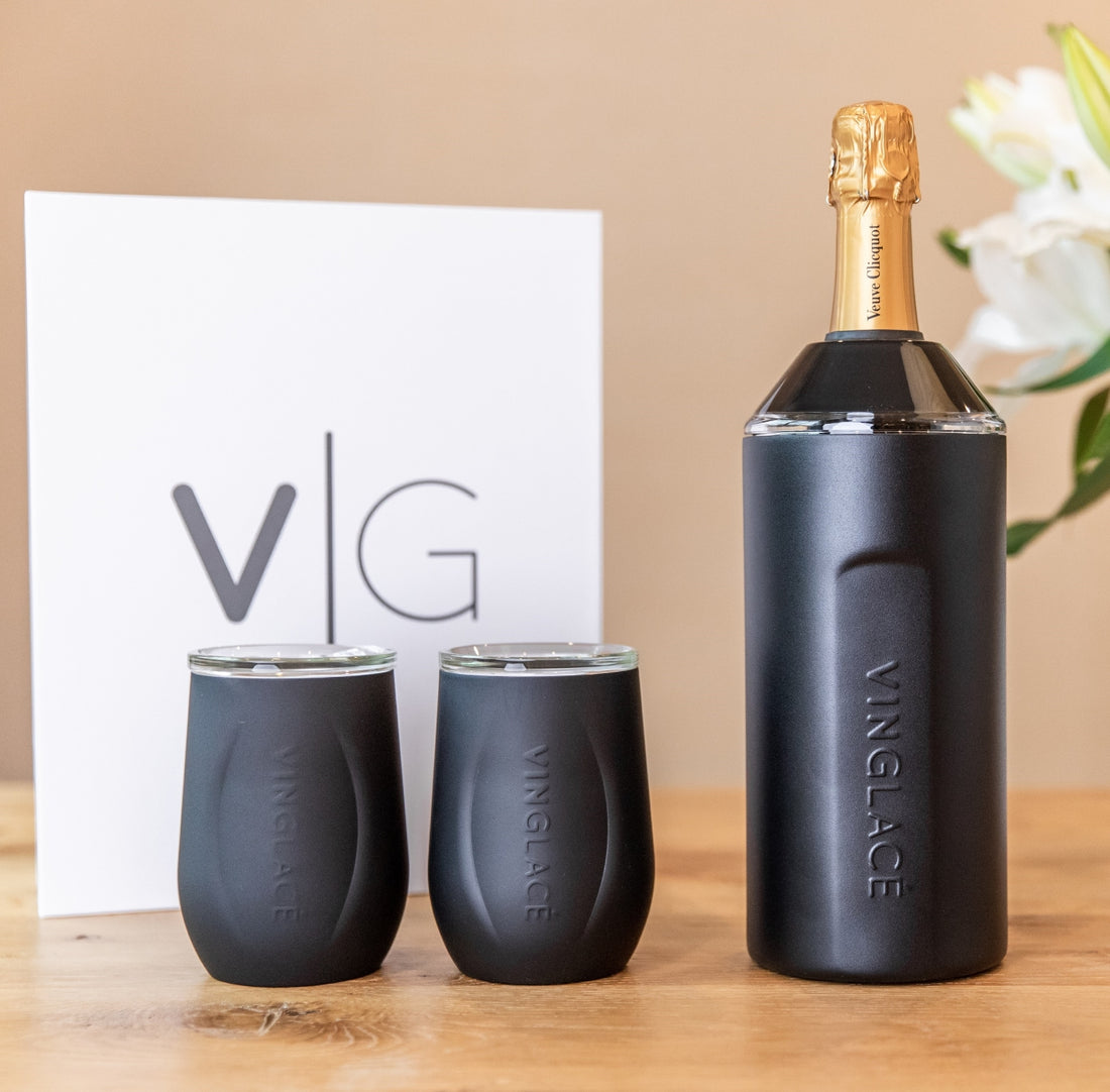 Wine and Wine Glass Gift Set - Vinglacé