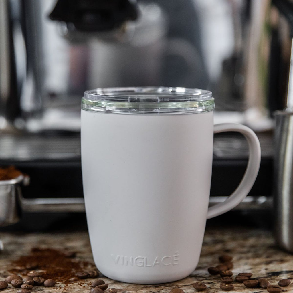 Glass Lined Travel Mug in Stone – Vinglacé