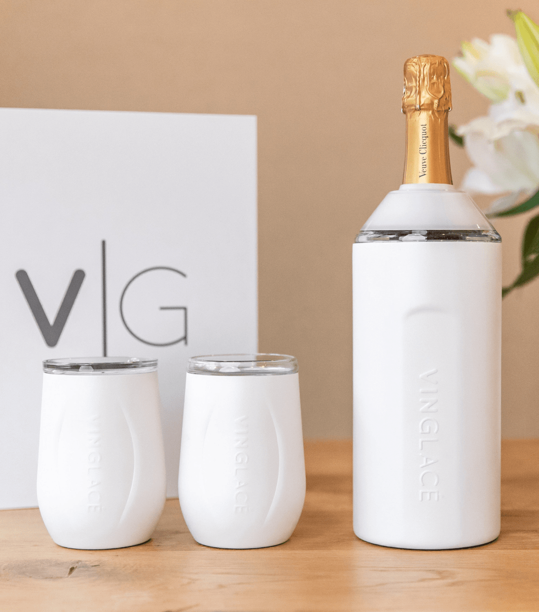 Wine and Wine Glass Gift Set - Vinglacé