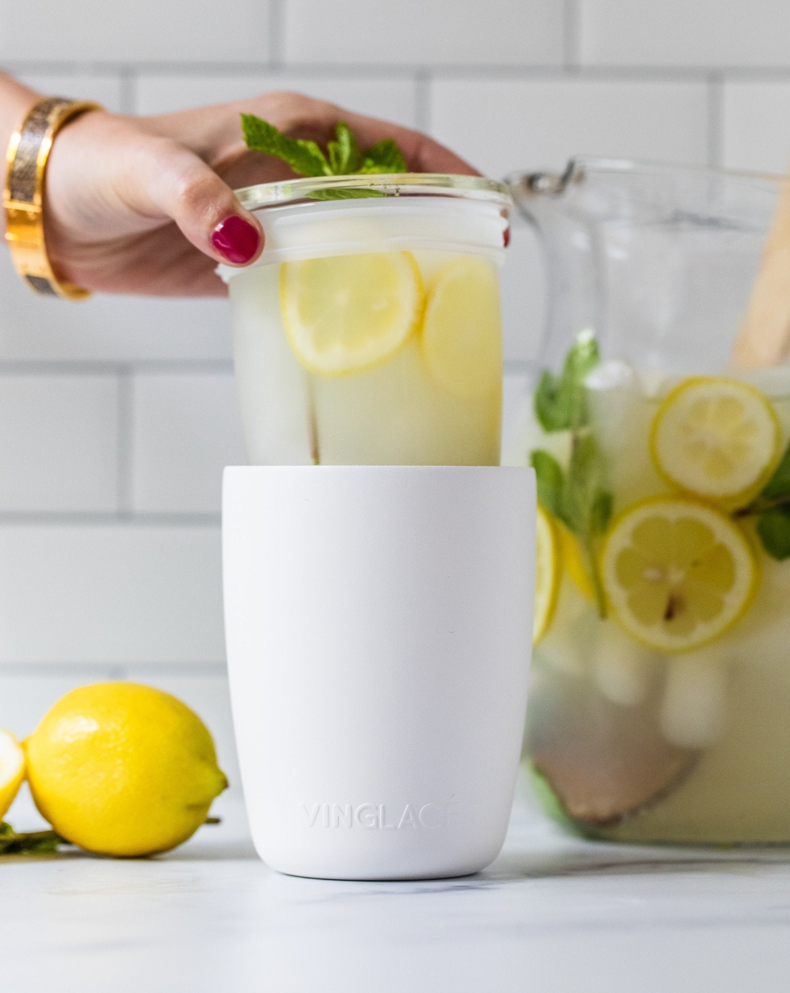 Stylish White Glassware for Daily Use - Vinglacé